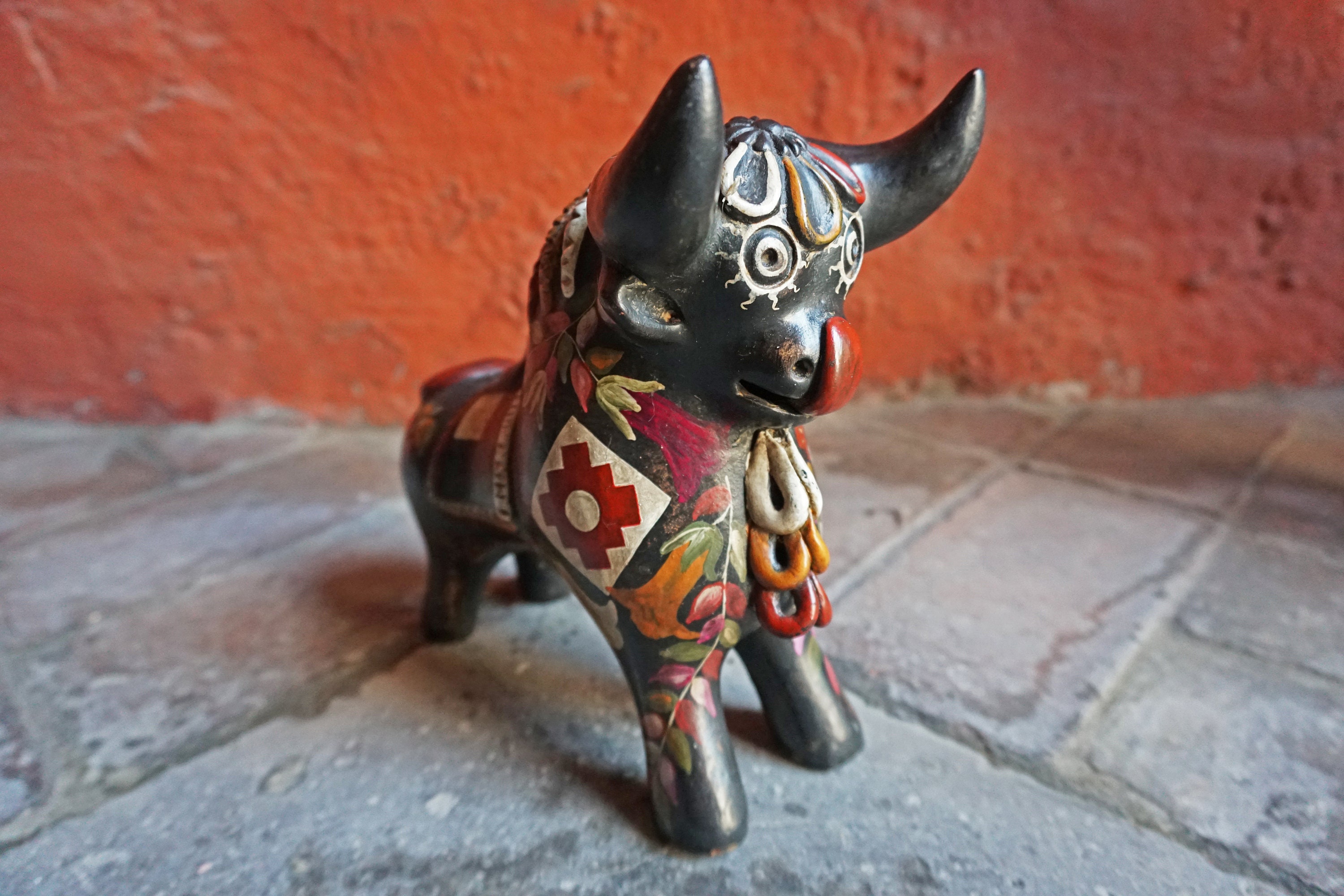 Toro Pucará Vintage / Toro Peruano Viejo / Torito de Pucará / | Etsy España