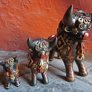 Toro Pucará Vintage / Toro Peruano Viejo / Torito de Pucará / | Etsy España