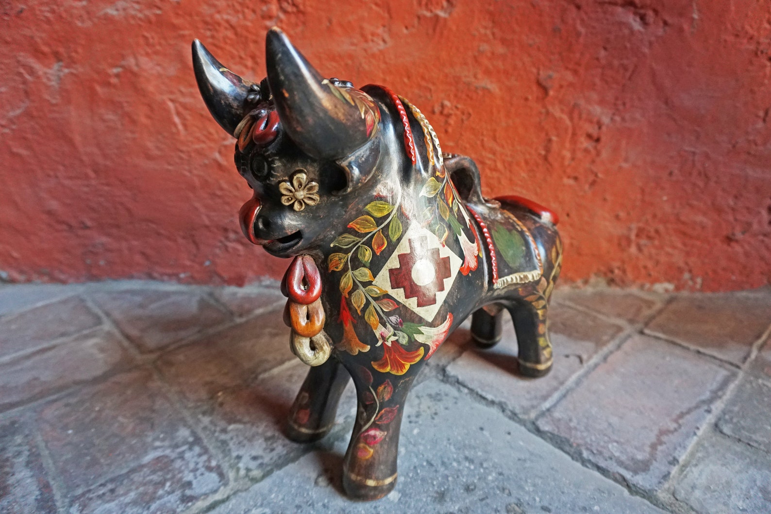 Toro Pucará Vintage / Toro Peruano Viejo / Torito de Pucará / - Etsy España
