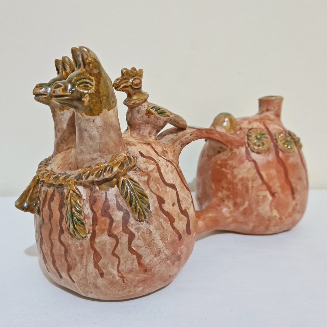 Huaco Silbador Peruvian Whistling Vessel Bird Lamas Alpacas Vicunas - Etsy