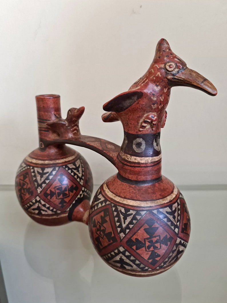 Huaco Silbador Peruvian Woodpecker Whistling Vessel Bird | Etsy