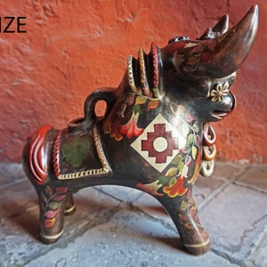 Toro Pucará Vintage / Toro Peruano Viejo / Torito de Pucará / | Etsy España