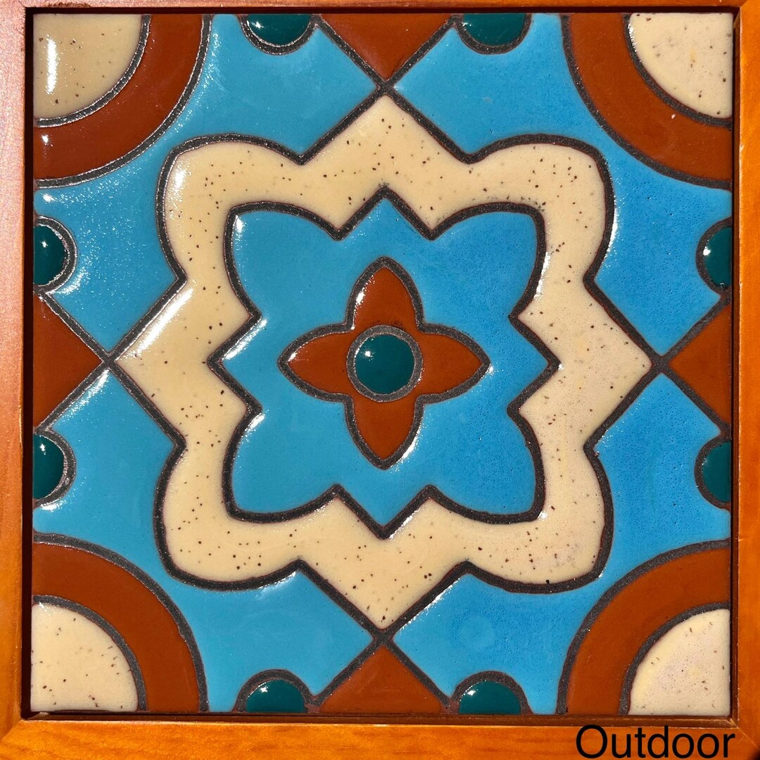 Hand Painted Decorative Tile Indoor or Outdoor Installation 6x6 Pool ...
