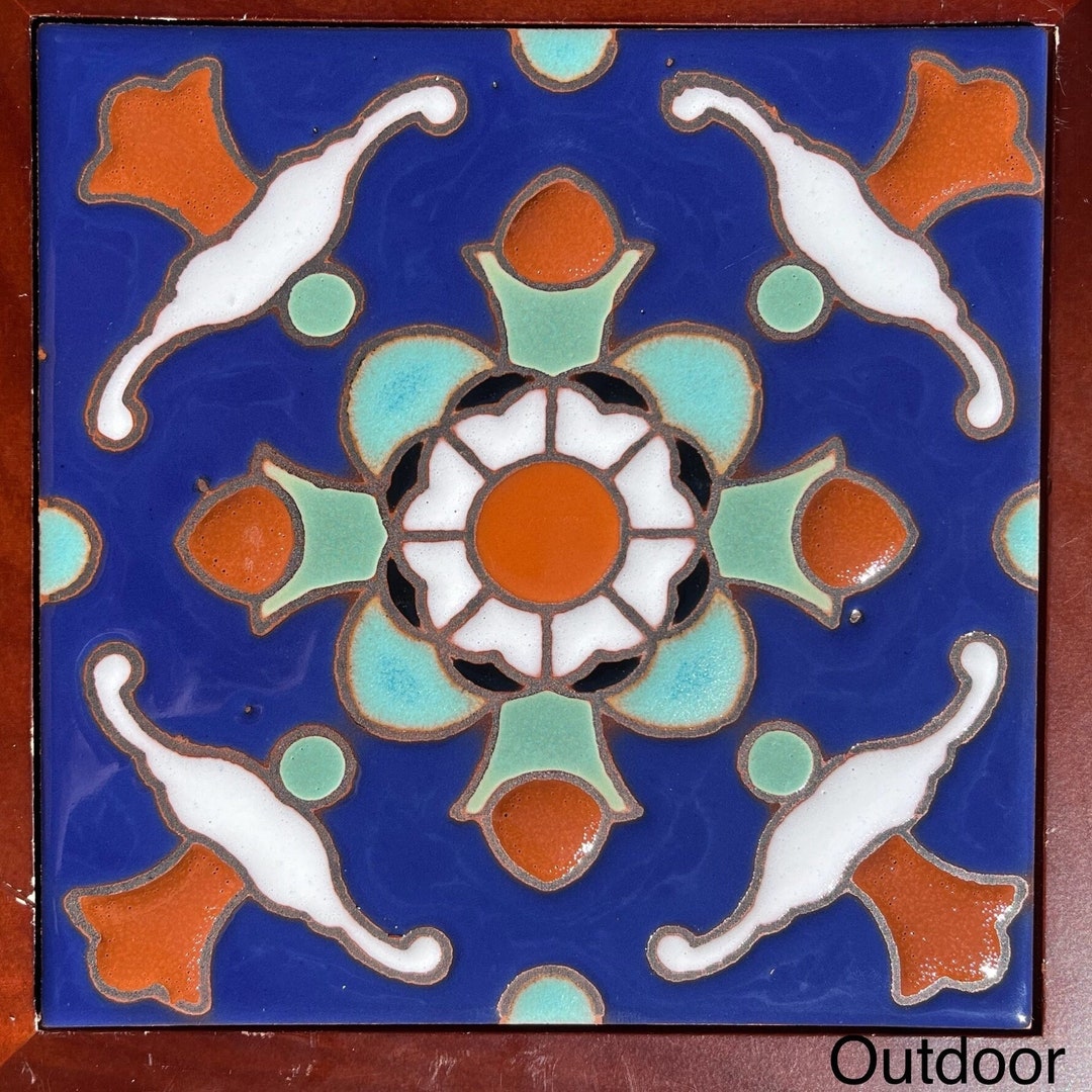 Azulejo decorativo de 6x6 pintado a mano inspirado en Malibu. Apto para ...
