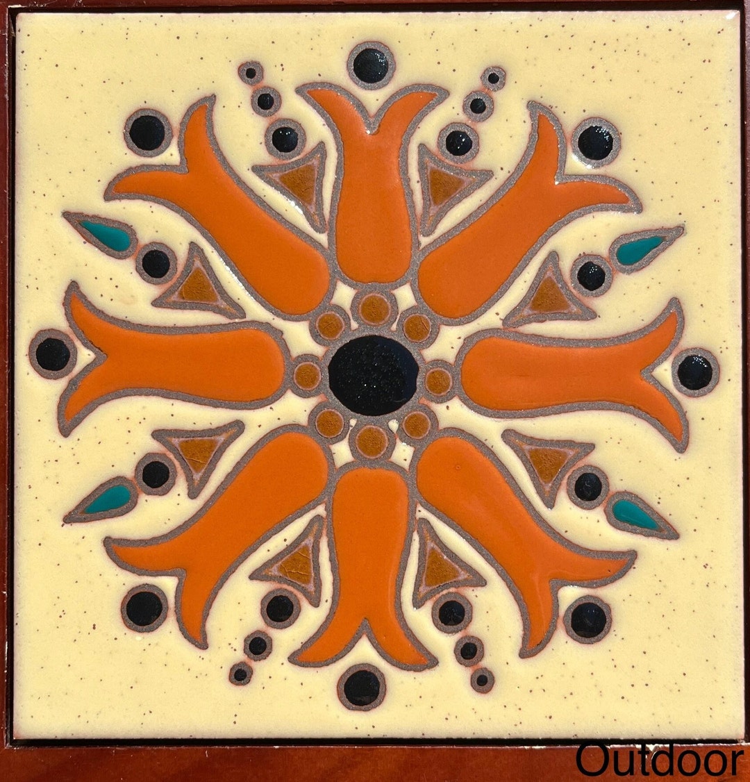 Gorgeous Hand-painted Decorative Tiles Indoor or Outdoor Installation ...