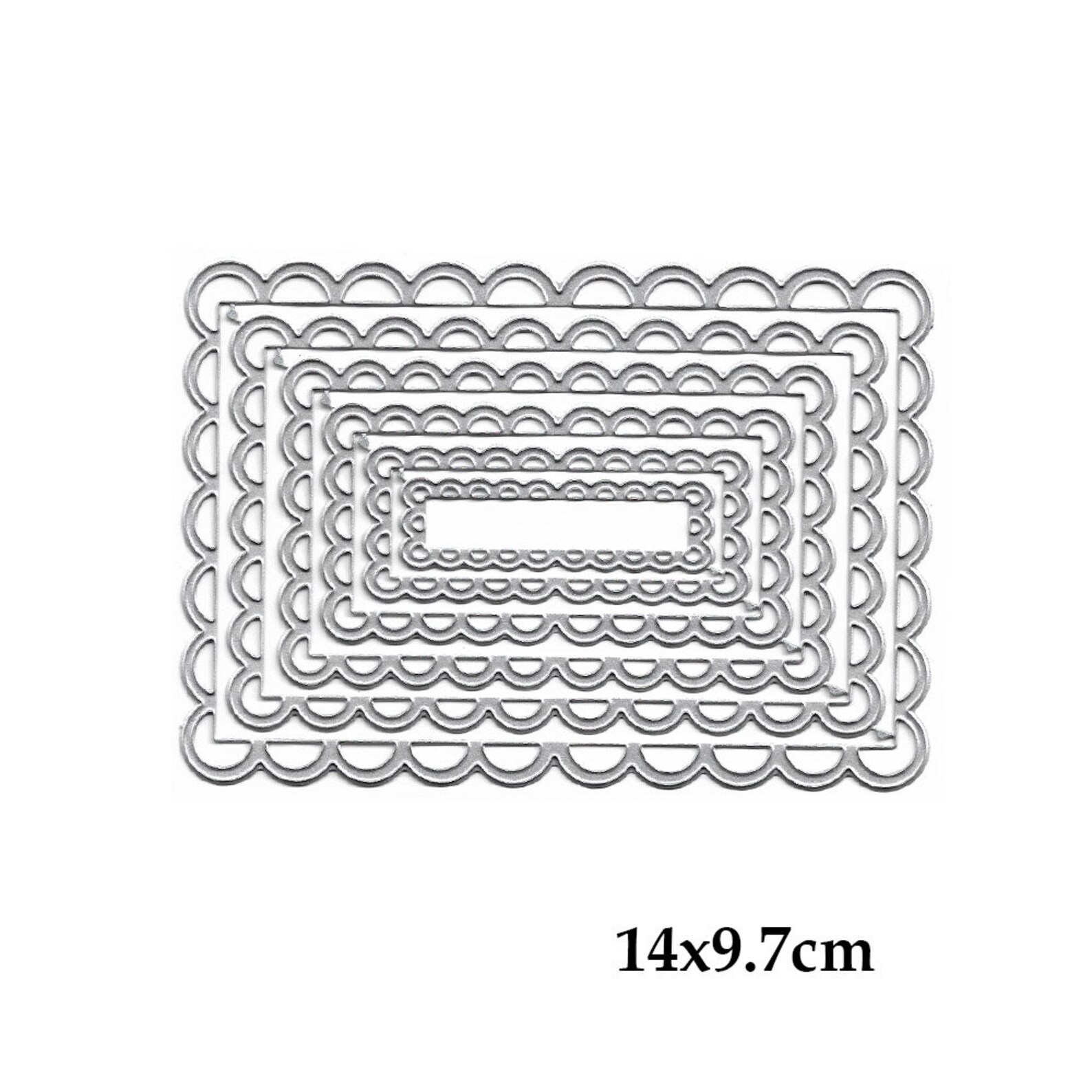 Rectangle Wave Die Set, Card Making, Paper Crafting, Scrapbooking, Die ...