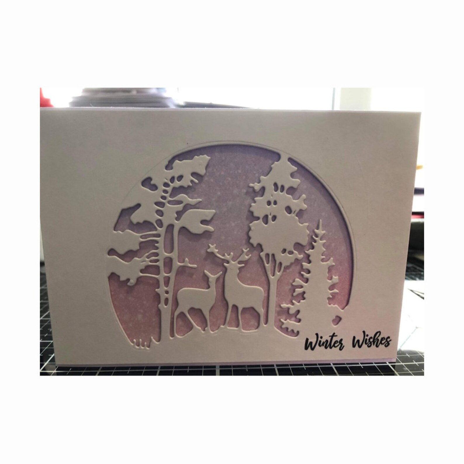 Christmas Tree Metal Cutting Emboss Die Deer Die Card Making | Etsy