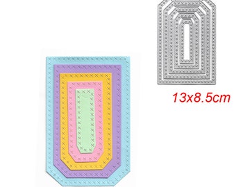 Rectangle Frame Metal Cutting Dies,paper Craft Cutting Die, Embossing ...