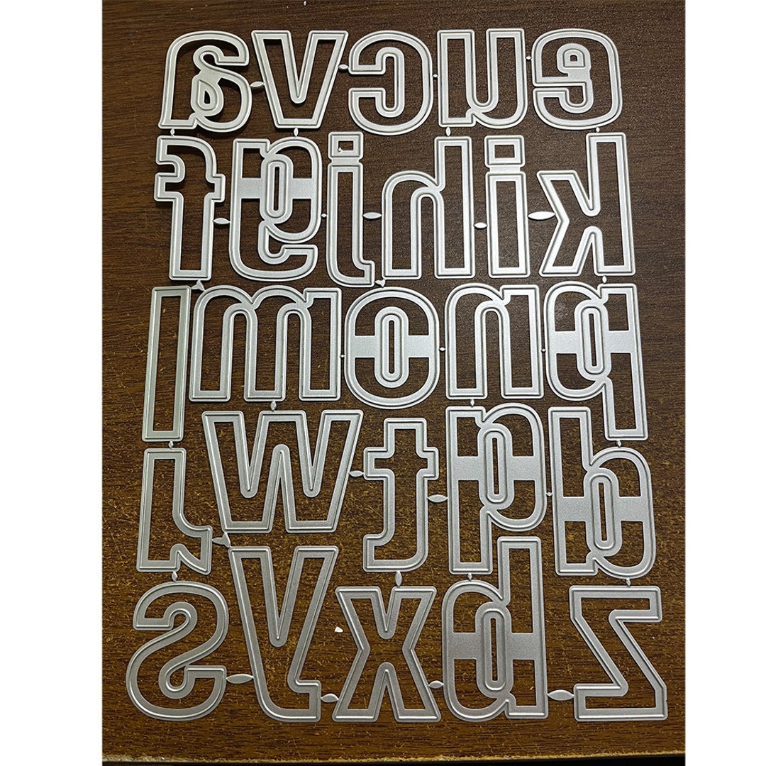 26pcs Letter Alphabet Dies Cuts for Card Making Metal Cutting Die Paper ...