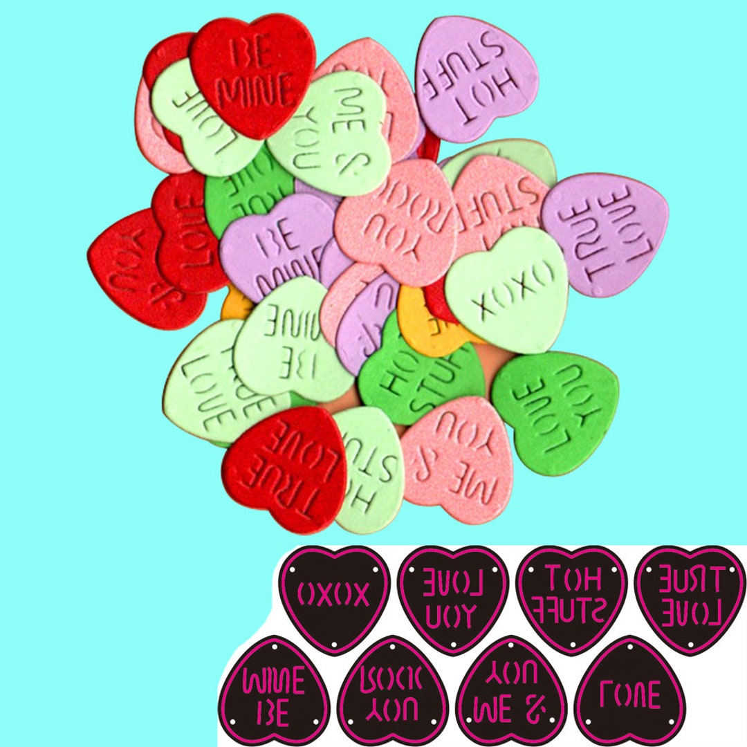 Heart Love Words Metal Cutting Die,paper Craft Cutting Die, Stencil ...