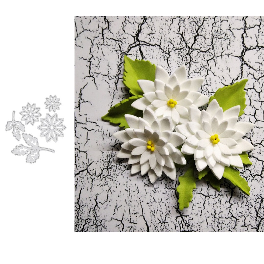 Flower Die Set, Card Making, Paper Crafting, Scrapbooking, Die Cutting ...