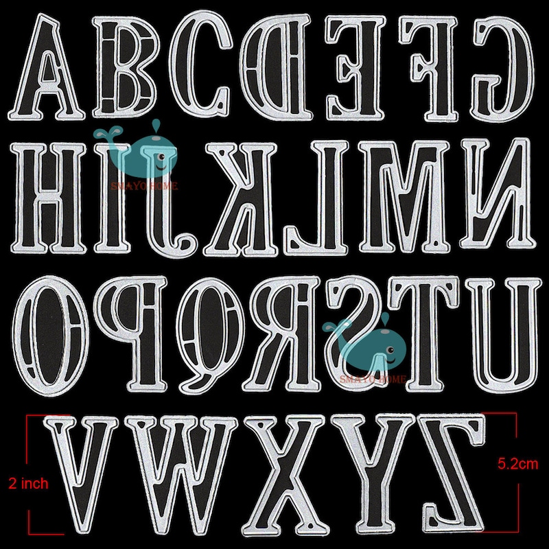 Alphabet Die Cutting Dies - Etsy