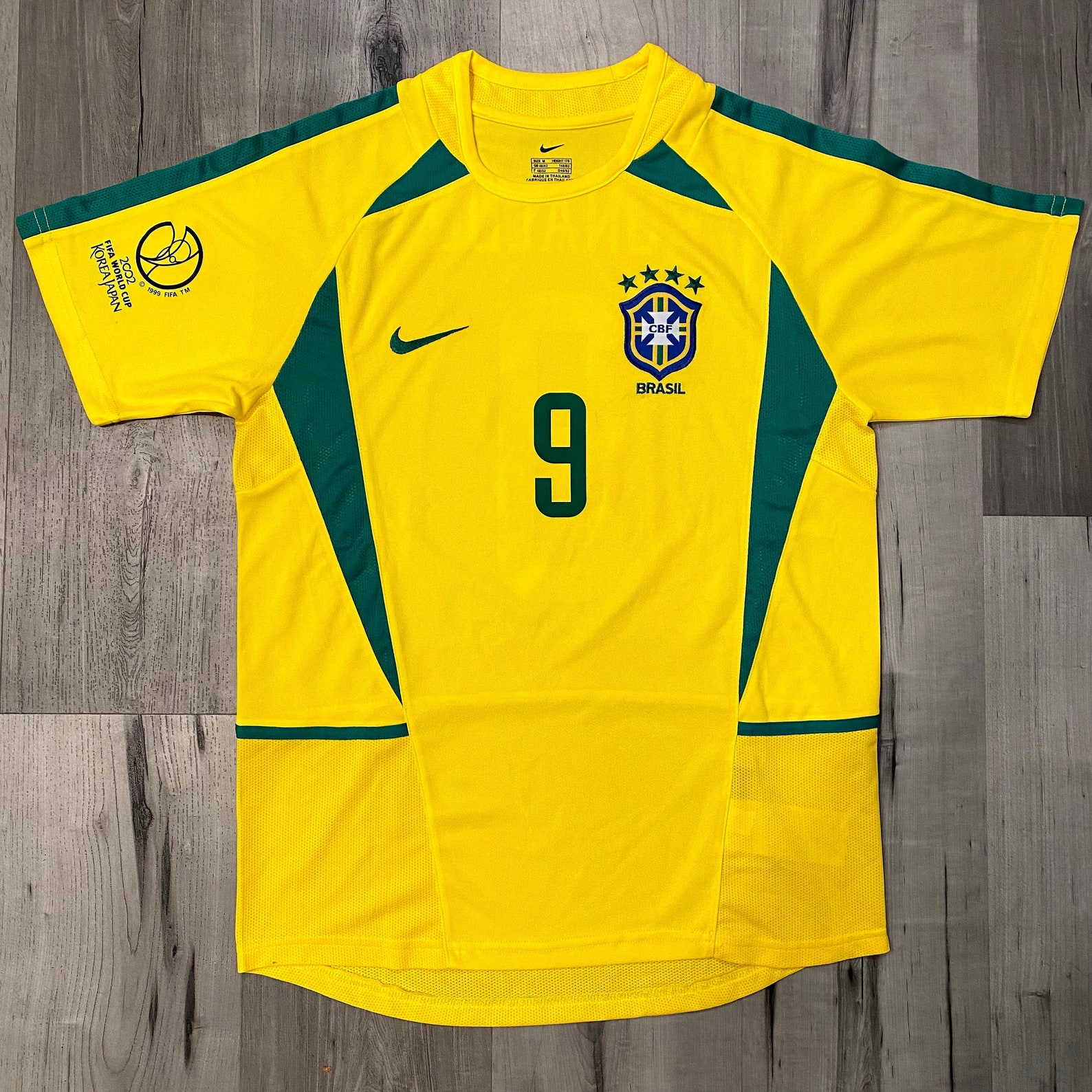 Ronaldo Brazil 2002 World Cup Jersey R9 WC Patches Medium | Etsy