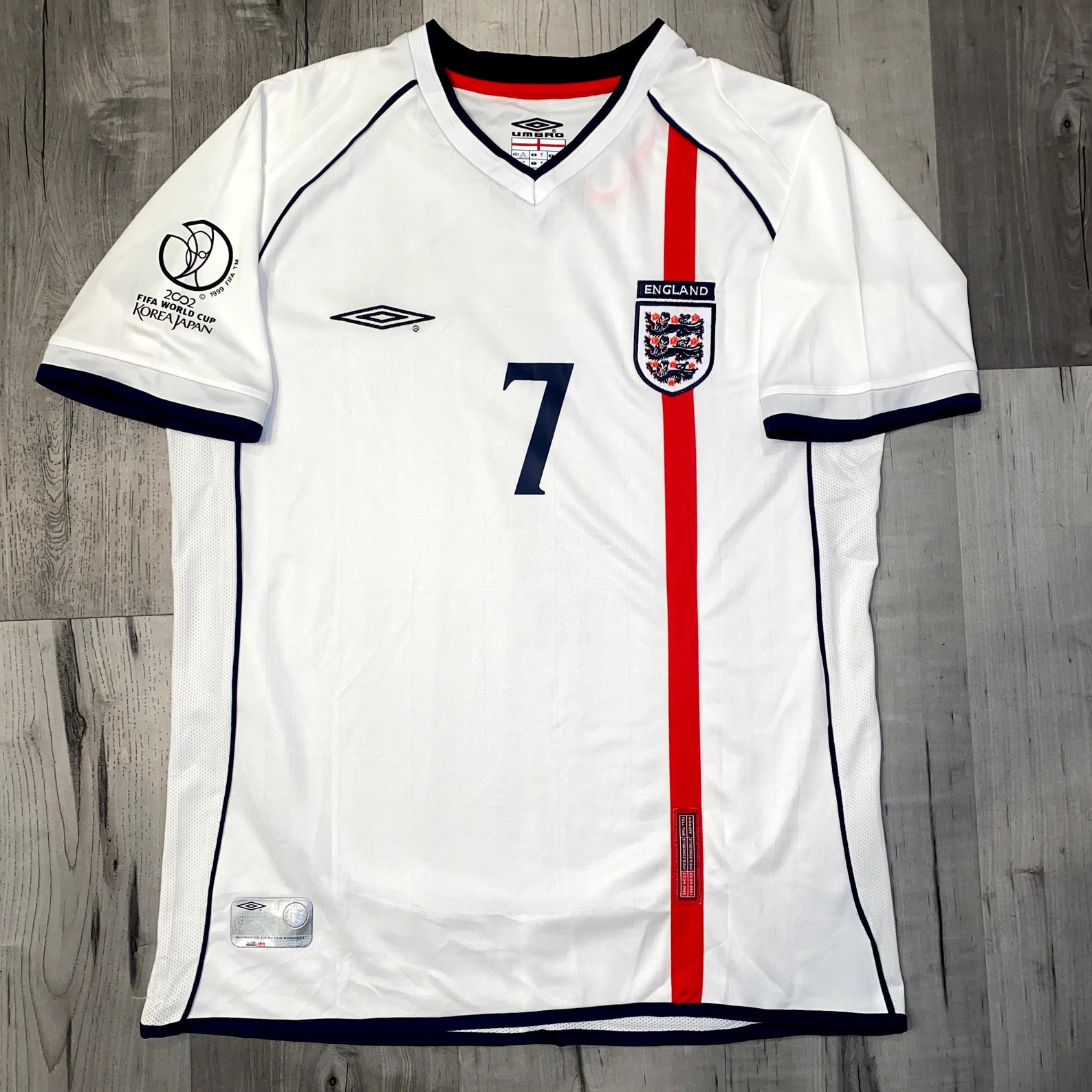 Inglaterra 2002 Copa del Mundo Beckham Retro Inglaterra Kit WC | Etsy