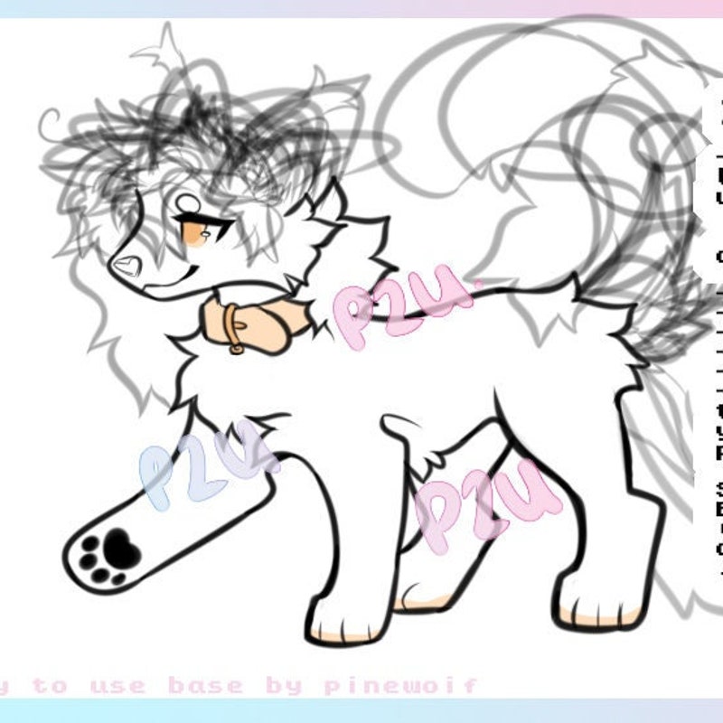 Wolf Fursona Base - Etsy