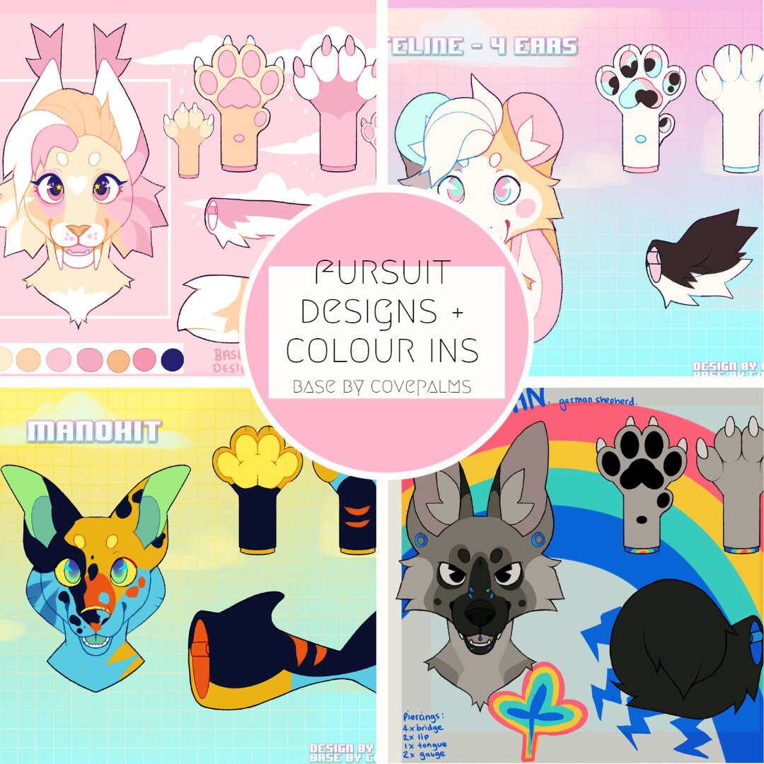 Fursuit Color-in / Custom Fursuit Design commission Slot | Etsy Australia