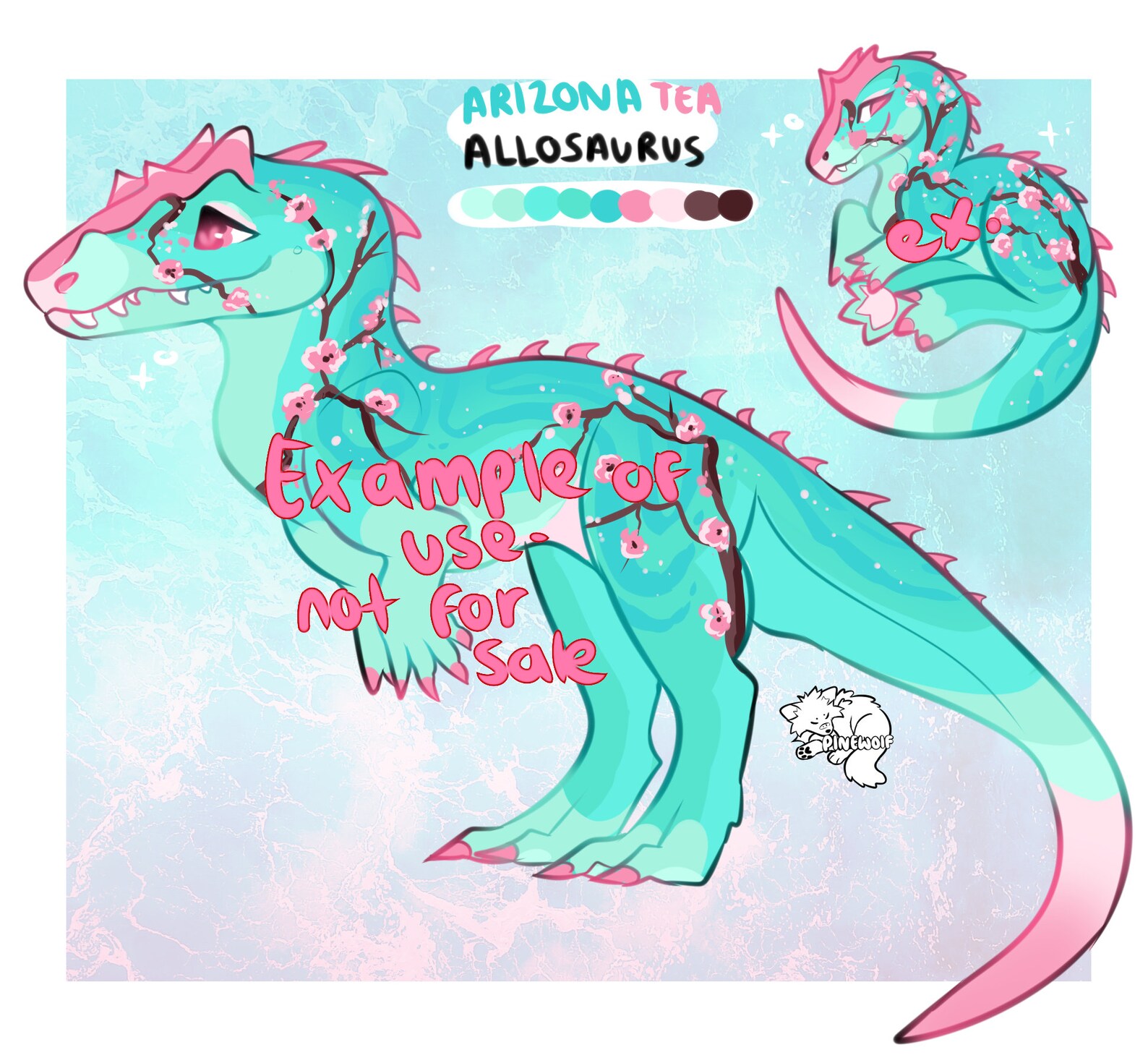 Allosaurus Dinosaur Base / Lineart - Etsy