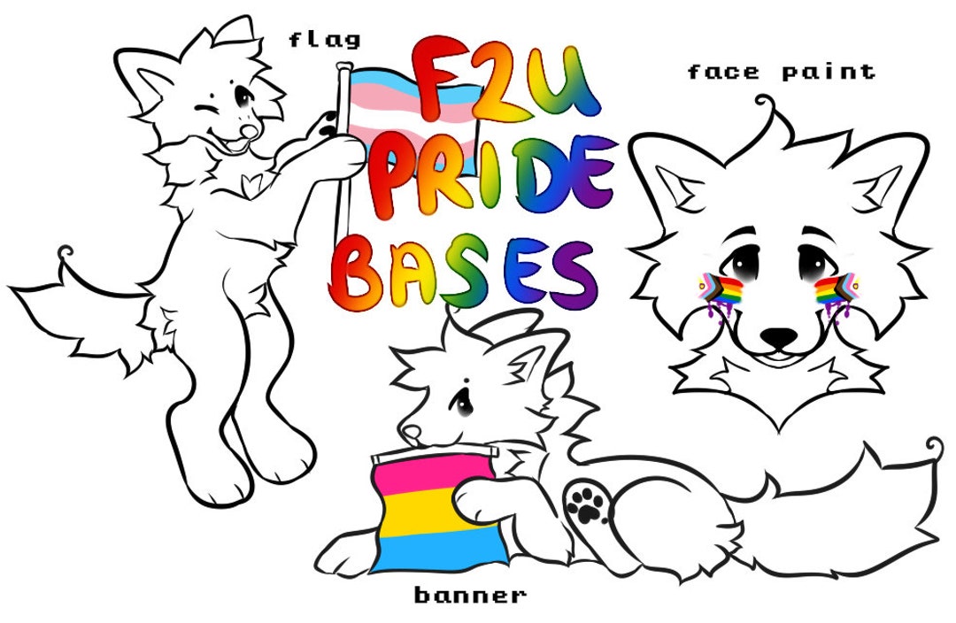PRIDE Canine Furry - Base / Lineart - Etsy