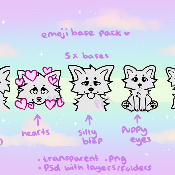 Furry Sticker Base Pack - Etsy