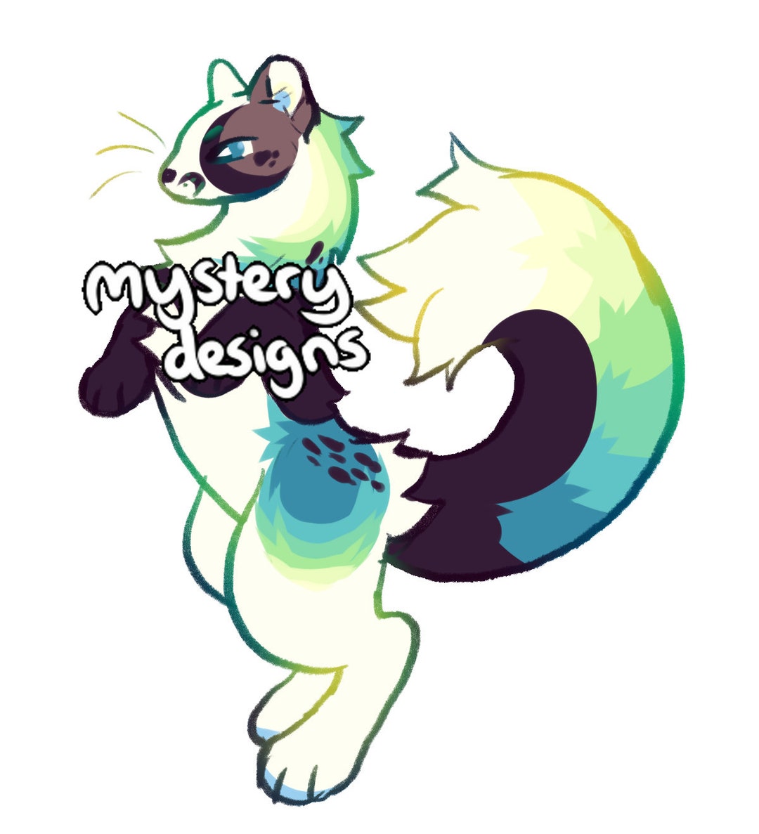 Mystery Polecat Designs on a Base - Etsy