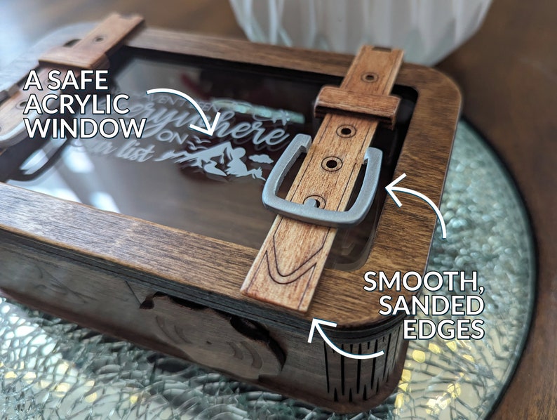 Personalized Wooden Suitcase Bank – Travel Fund & Keepsake Box for ...