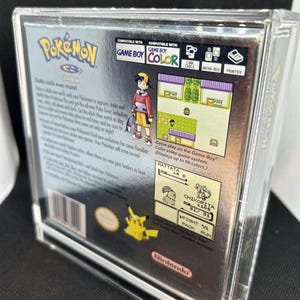 Game Boy Acrylic Display Case GBA Case - Game Storage Display Case Box ...