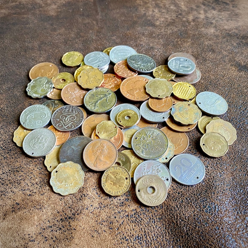 Coins Necklaces Currency - Etsy
