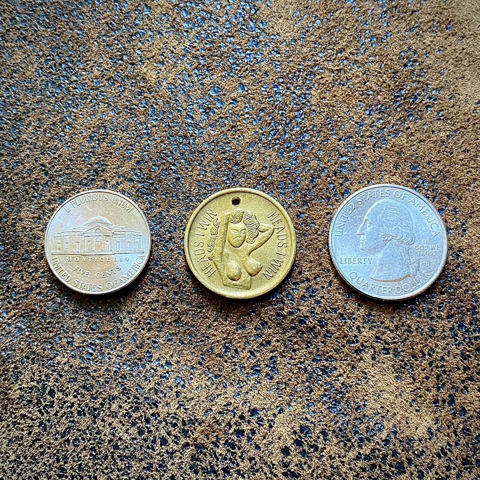 1960s - 1970s Vintage Erotic Coin, Heads I Win, Tails You Lose, Adult ...