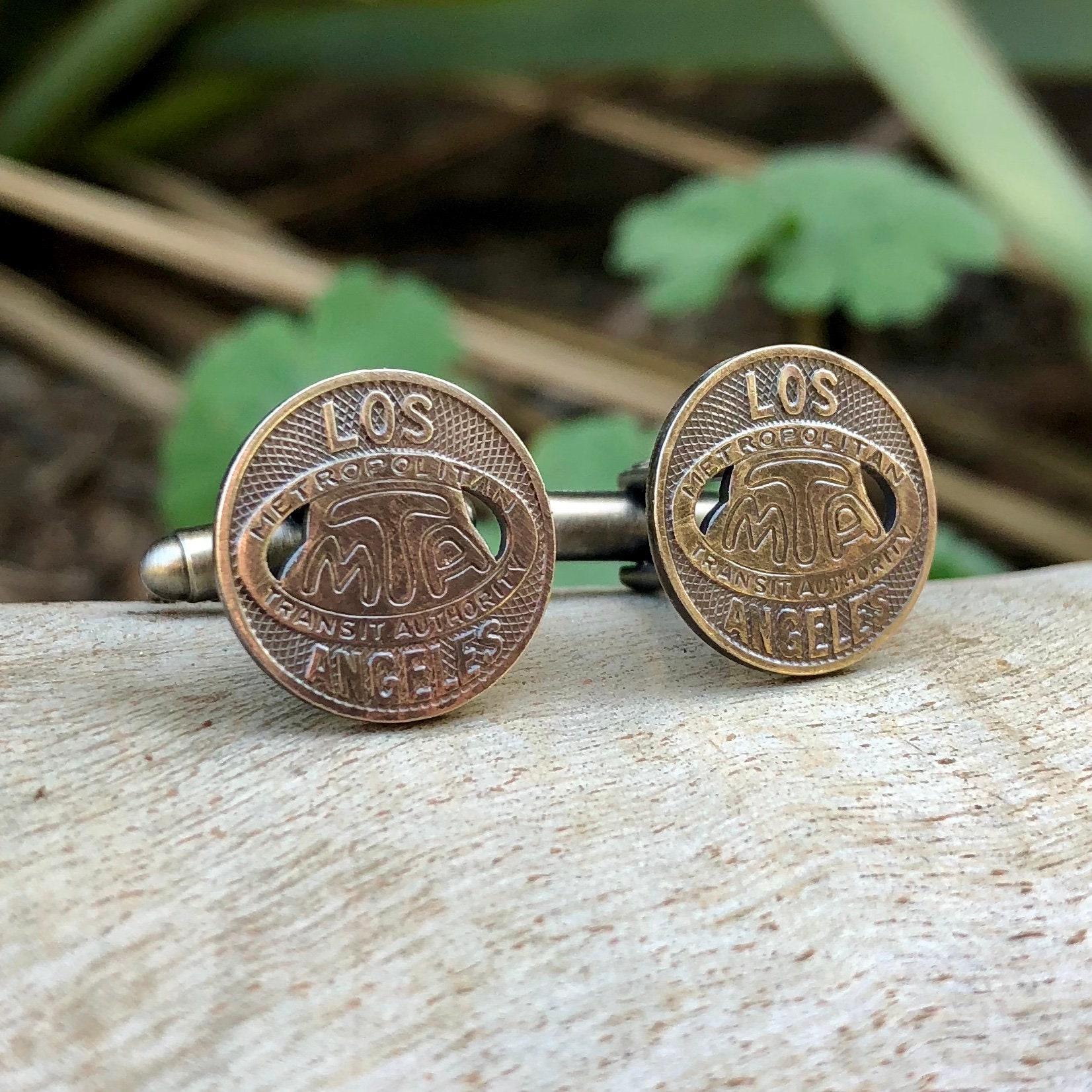 Los Angeles Metro Token Cuff Links for Men Groomsmen Wedding | Etsy