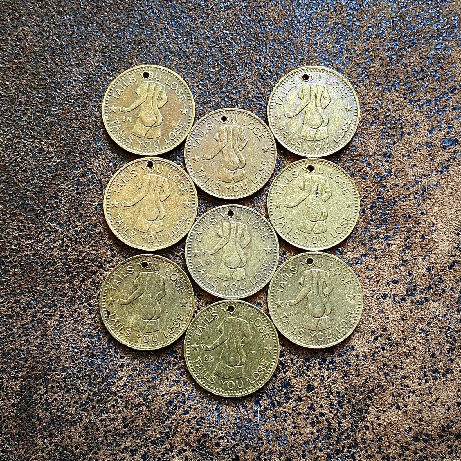 Heads I Win Tails You Lose Vintage Flipping Coin Adult Nude - Etsy