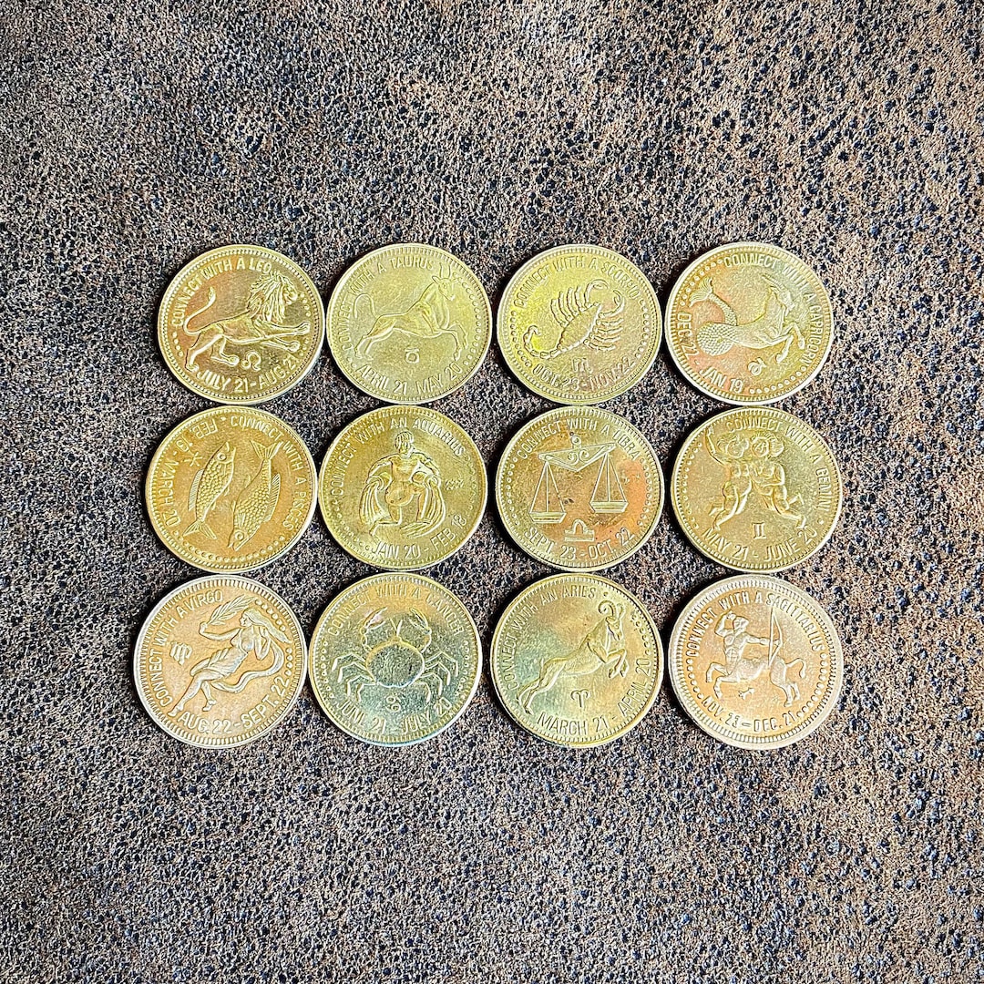 Star Sign Coin, Zodiac Astrological Sign Token, Kama Sutra Sex Position ...