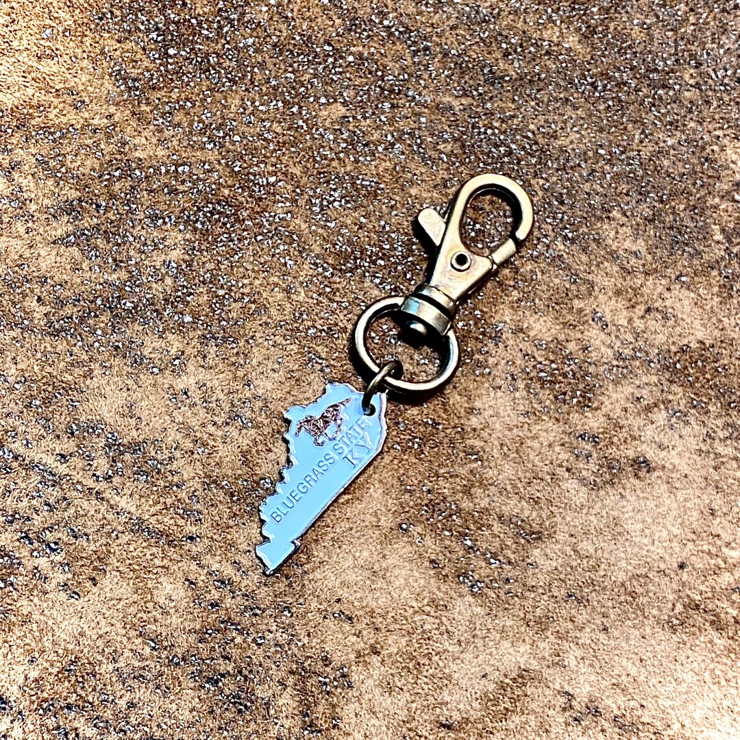 Kentucky State Charm, Vintage KY Enamel Charm, State Love, State Pride ...