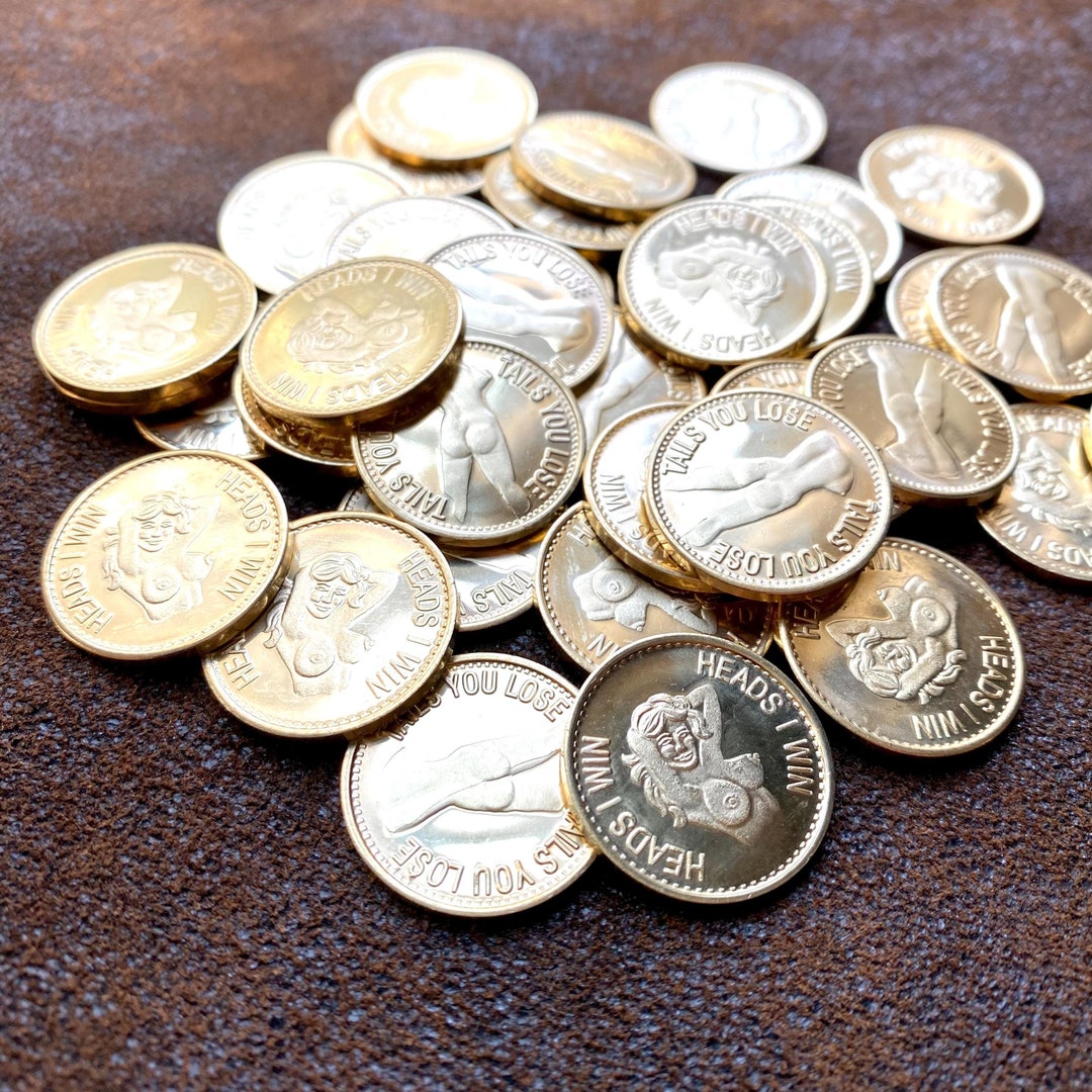 NSFW, Heads I Win, Tails You Lose, Vintage 1980s Flipping Coin, Nude ...