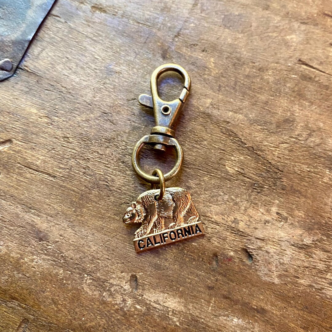 California Bear Charm, Vintage CA State Charm, State Love, State Pride ...