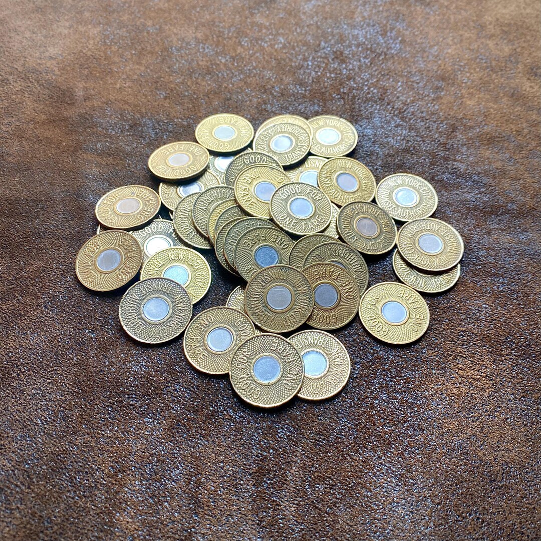 One (1) NYC Bullseye Token, New York Subway Coin, NYC Transit Token ...