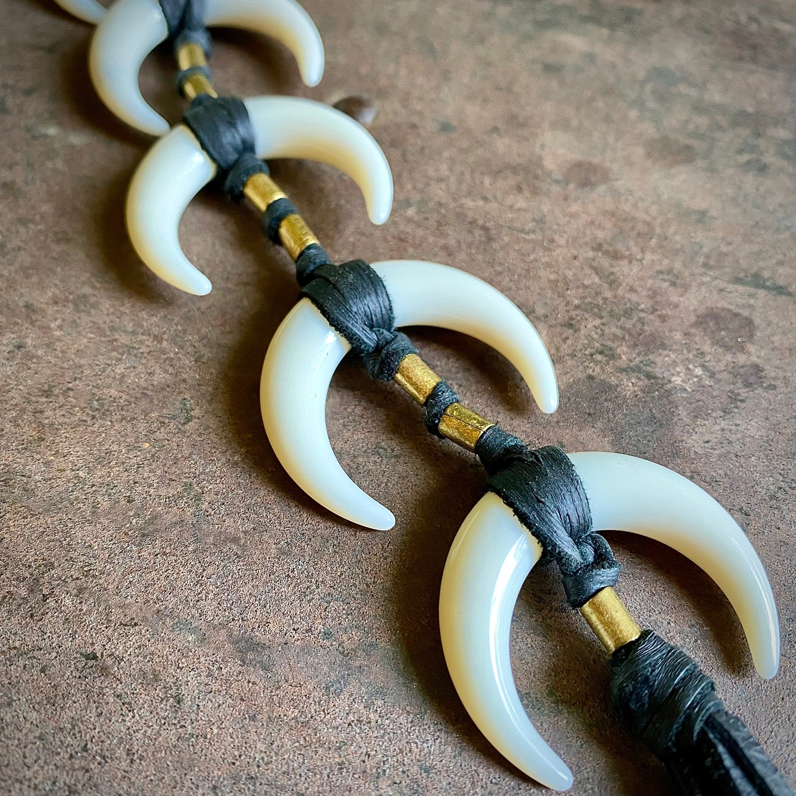 Acrylic Horn Necklace Witchy Gothic Pagan Nordic Viking - Etsy