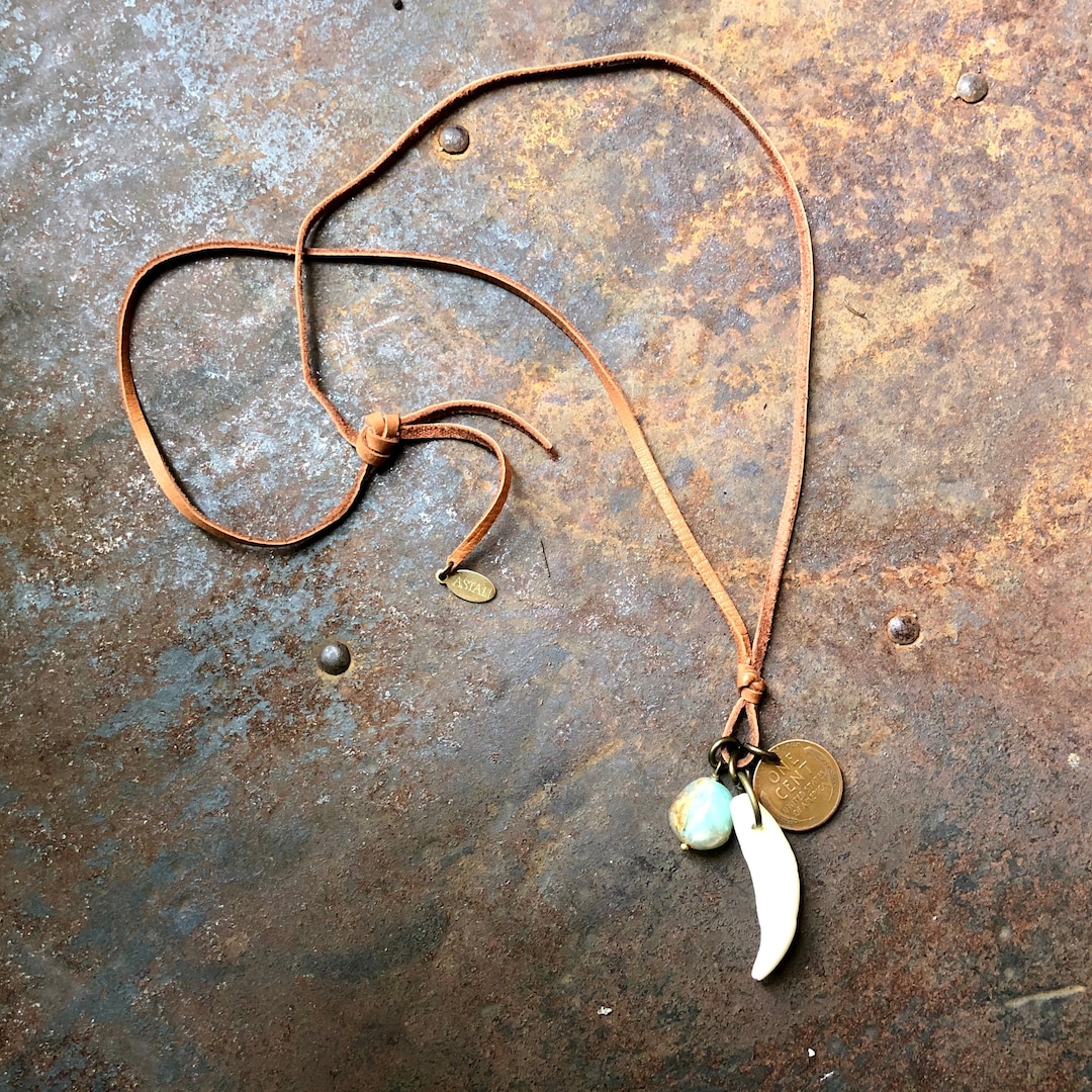 Coyote Tooth, Real Tooth, Peruvian Opal Necklace, Wheat Penny, Animal ...