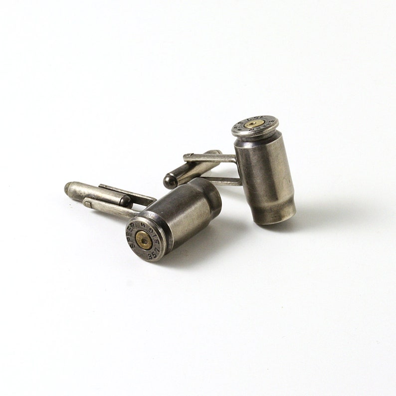 Cuff Links for Wedding 357 40 Caliber Bullet Cufflinks | Etsy