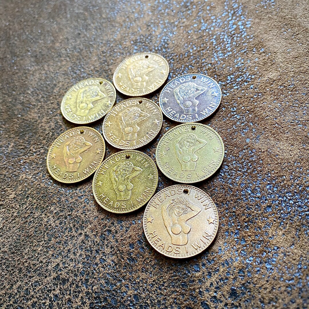 Vintage Erotic Coin, Heads I Win, Tails You Lose, Flipping Coin, Adult ...
