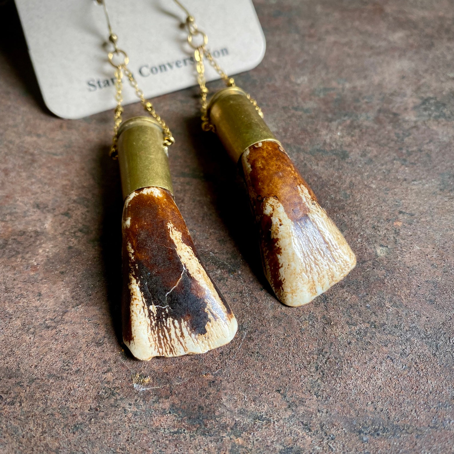 Water Buffalo Tooth Earring Animal Tooth Jewelry Buffalo | Etsy