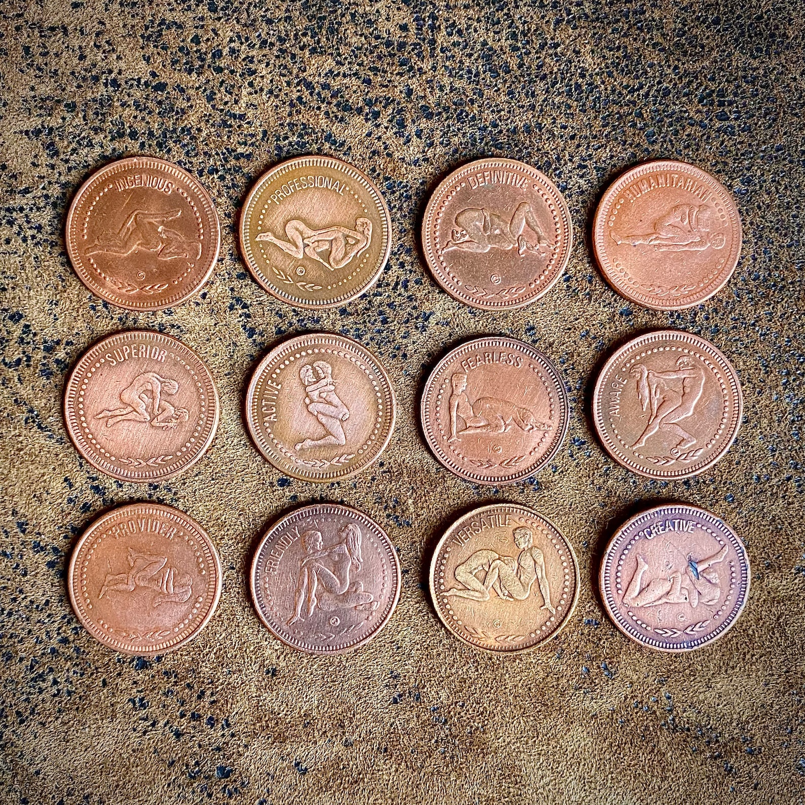 Zodiac Astrological Sign Token Star Sign Coin Kama Sutra Sex | Etsy