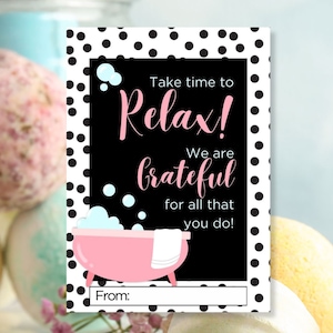 Thank You Favor Tags for Teachers and Employees – Teacher Appreciation ...