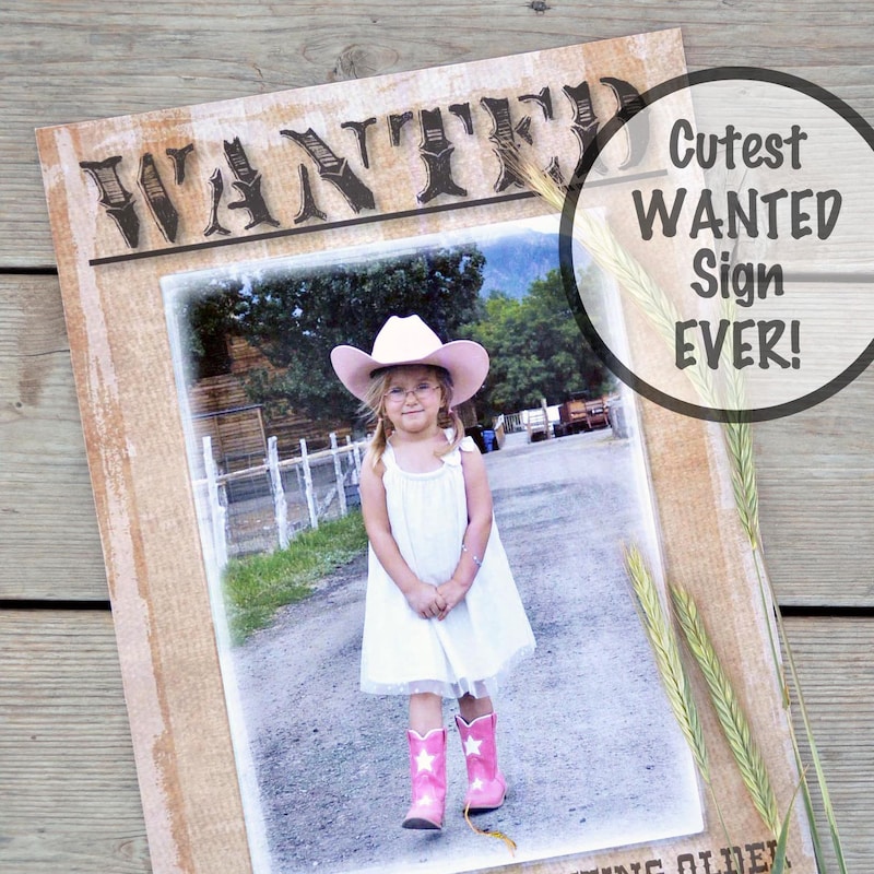 Western Wanted Sign - Etsy