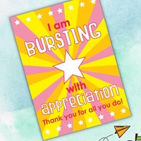 Printable You're A Star Well Done Tags: Pink Student Encouragement (PDF ...