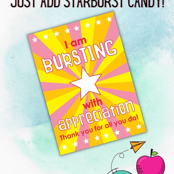 Teacher Candy Tags - Etsy