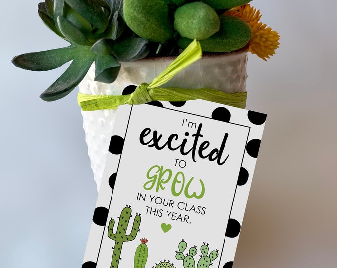 I'm Excited to Grow in Your Class This Year Printable| First Day of ...