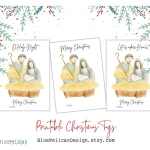 Jesus Gift Tag – Printable Christmas Gift Tag – Holiday Gift Tag ...