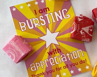 I Am Bursting With Appreciation Card - Etsy
