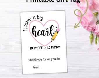 Digital It Takes a Big Heart to Teach Little Minds / Png / - Etsy