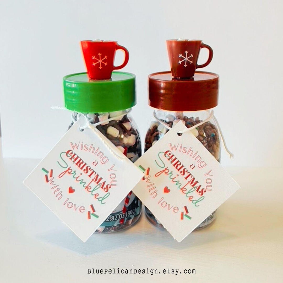 Holiday Sprinkles Gift Tag Printable – Christmas Thank You Favor Tag ...
